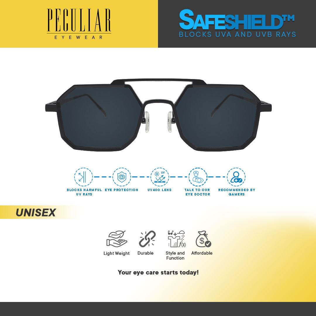 Peculiar Eyewear LOVE Aviator Frame UV400 Fashion Sunglasses for Men ...