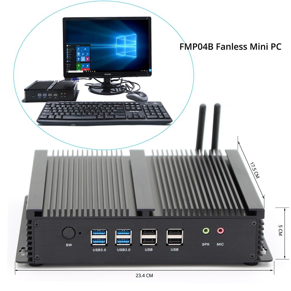 intel Core i7 5500U Mini PC Windows Linux i5 4200U Fanless Industrial ...