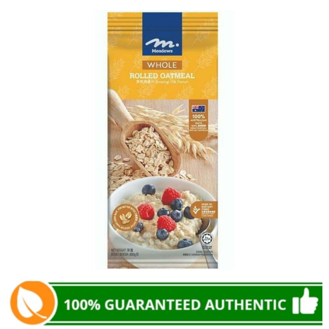 Meadows Whole Rolled Oatmeal 800g | Lazada PH