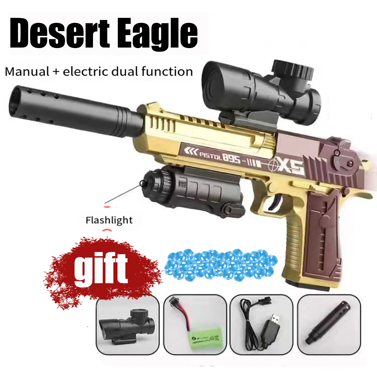 Manual+electric gel blaster for Adults and kids outdoor family games 7 ...