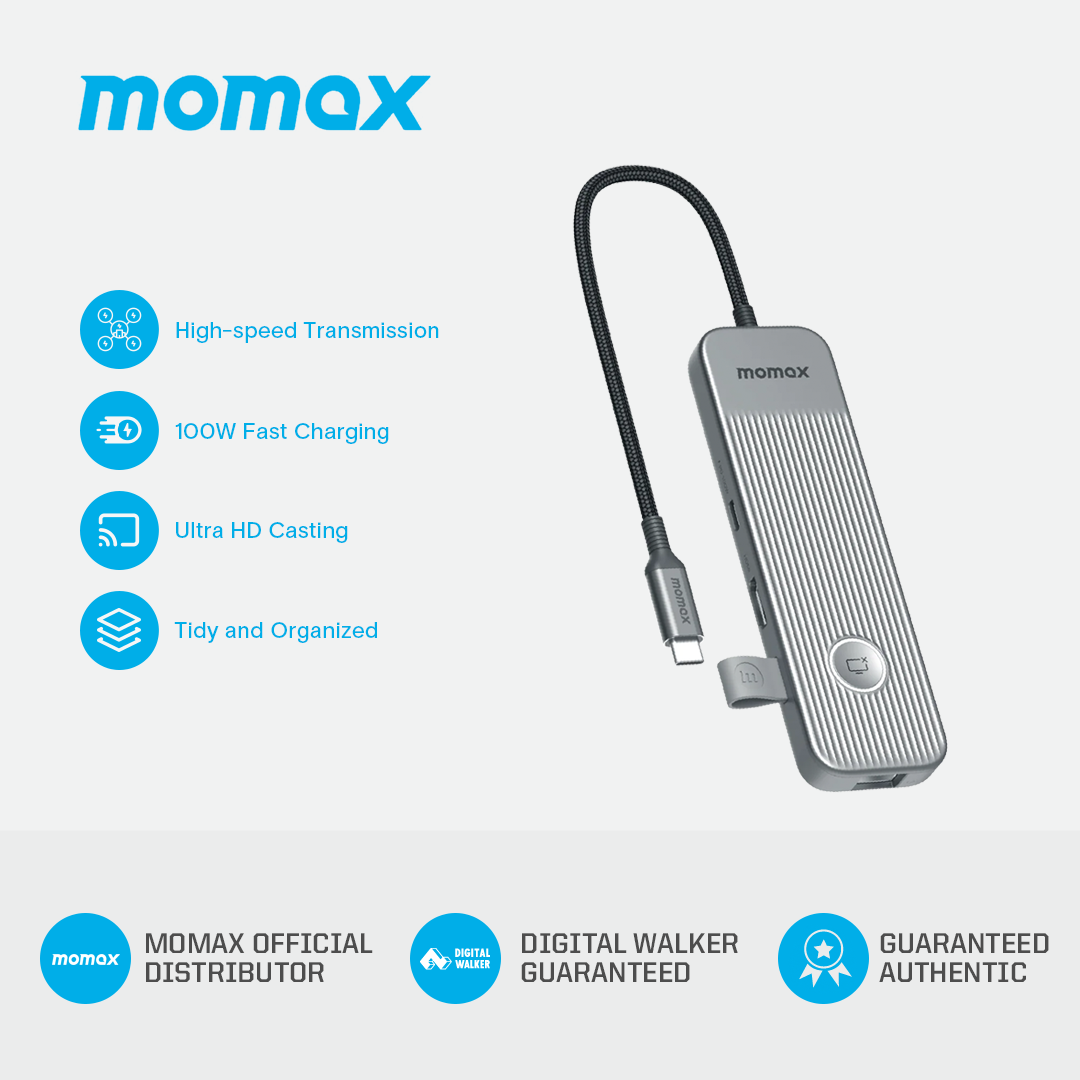 Momax Onelink 8 in 1 Multi-Function USB-C Hub | Lazada PH