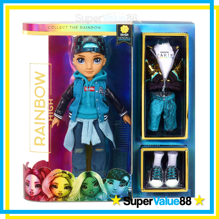 Rainbow High Series 2 River Kendall – Teal Boy Fashion Doll with 2 ...