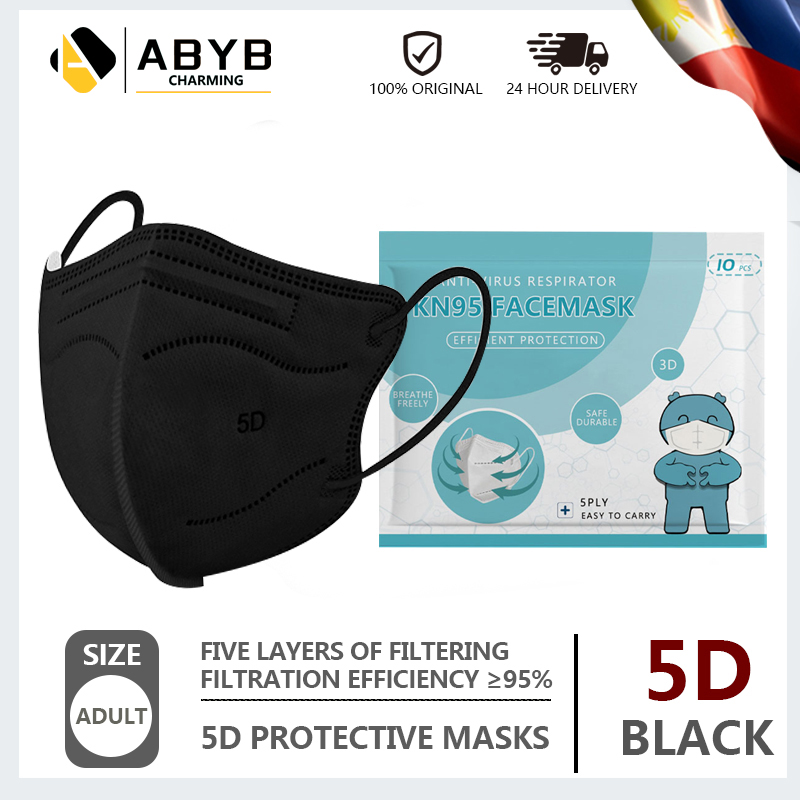 100Pcs KN95 Face Mask 5D Original High Quality disposable masks Non ...