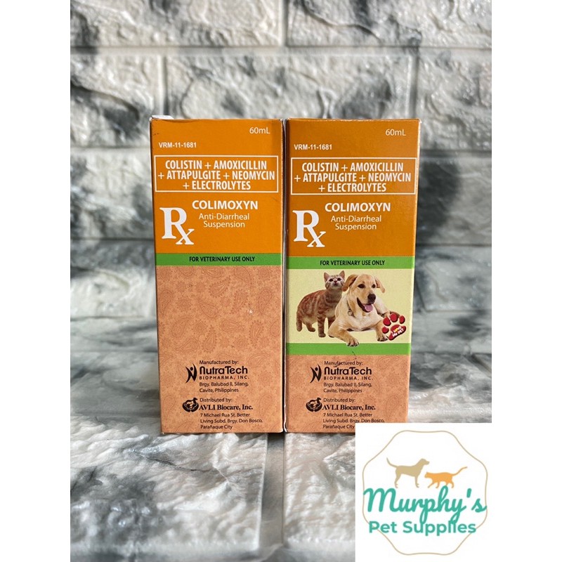 Colimoxyn anti diarrheal Suspension 60ml for dogs and cats diarrhea ...