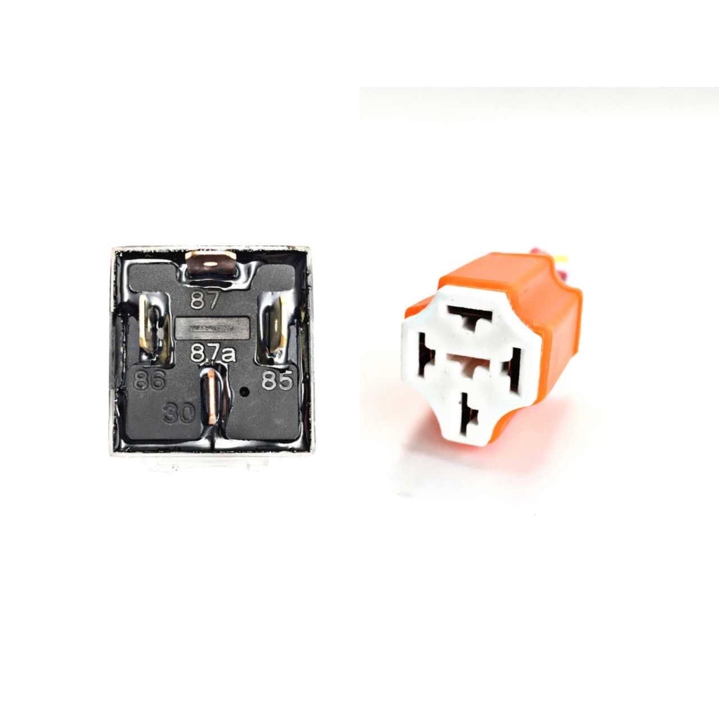 4 Pin 5 Pin Light Relay Horn Relay Transparent Socket 12V Set ...
