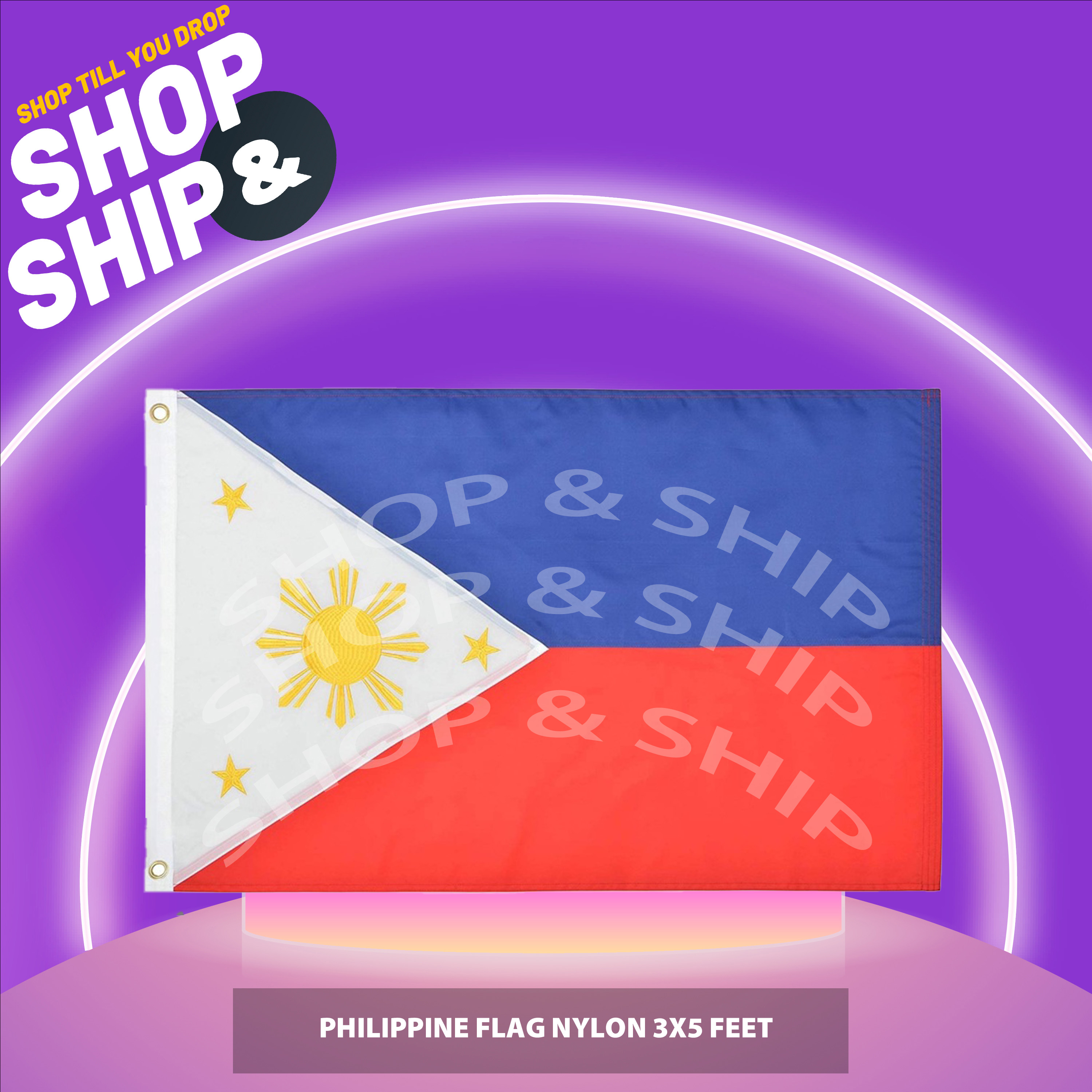 [SHOP 'N SHIP] PHILIPPINE FLAGS | FLAGLETS 12 pcs | NYLON flag ...