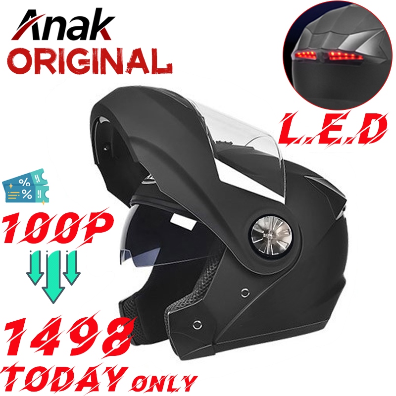 Anak ICC Sticker LED Original Modular Helmet Motorcycle Full Face as ...