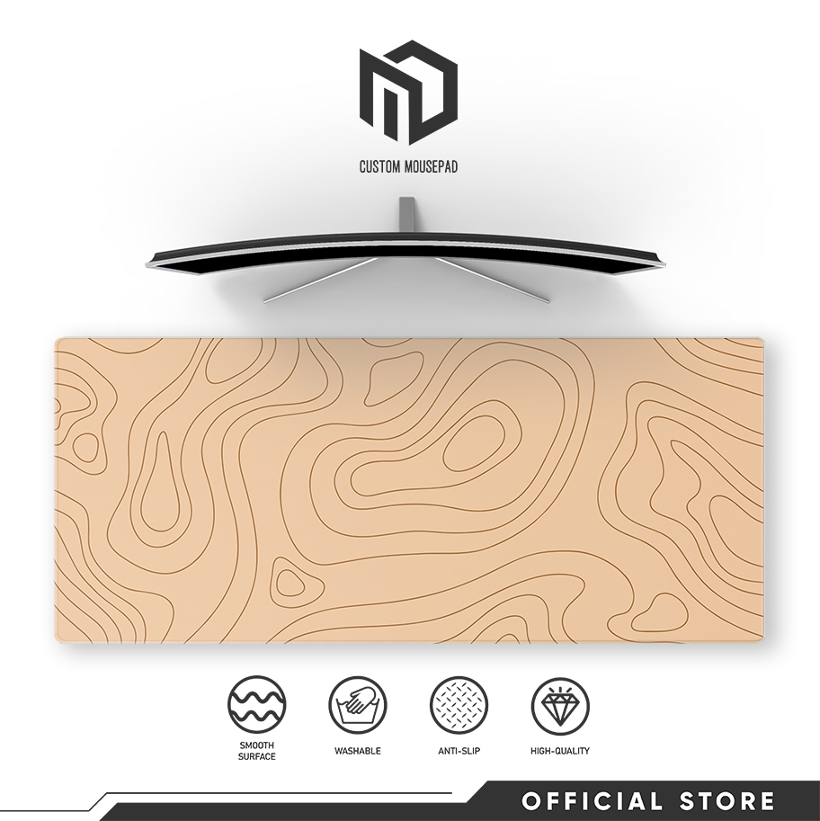 MD Mousepad | Topographic | Extended Mousepad | Large Gaming Mousepad ...