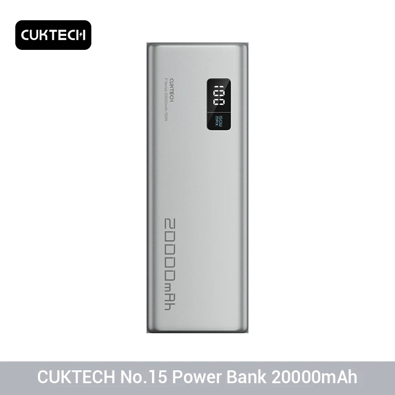 CUKTECH No.15 Power Bank 20,000mAh Output 3-Port Portable Charger 120W USB C | Lazada PH