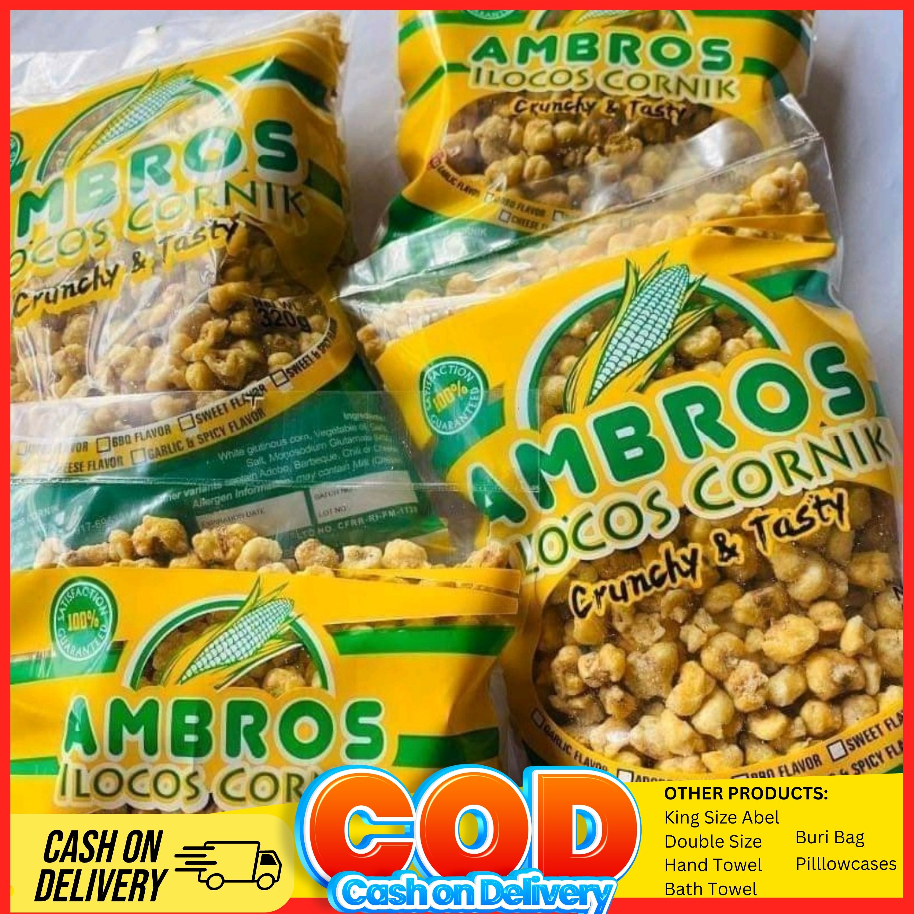 Ambros Ilocos Cornik The Original Crunchy Chichacorn Cornick 160g x 30 ...