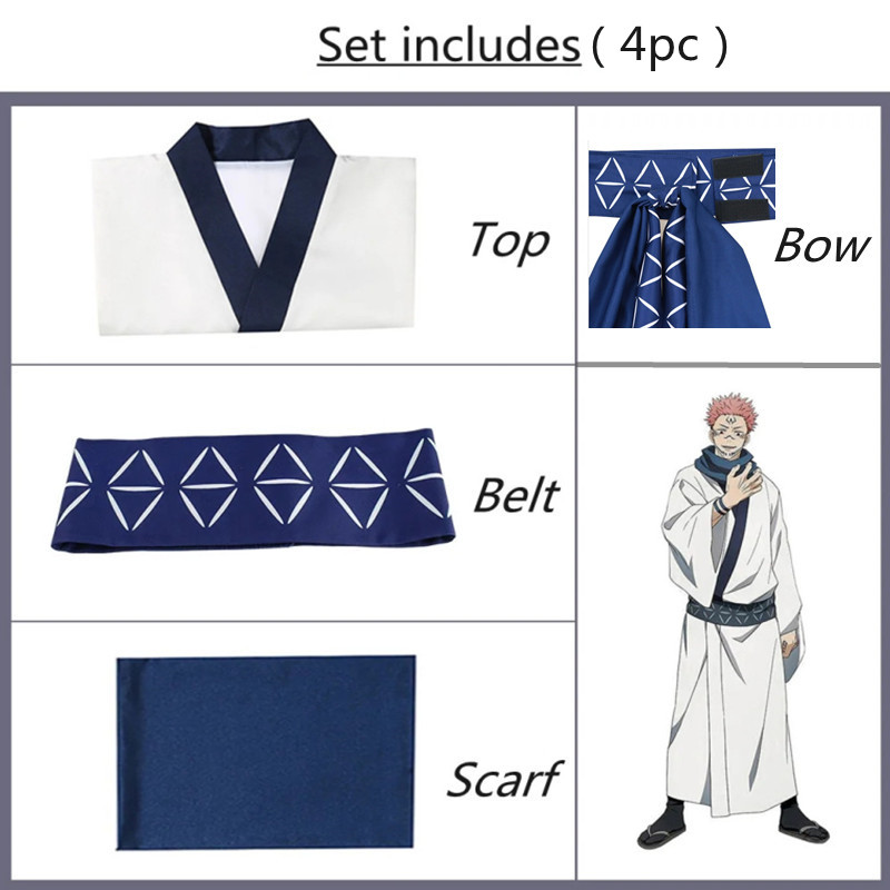 Anime Jujutsu Kaisen Ryomen Sukuna Cosplay Costume Adult Outfits ...