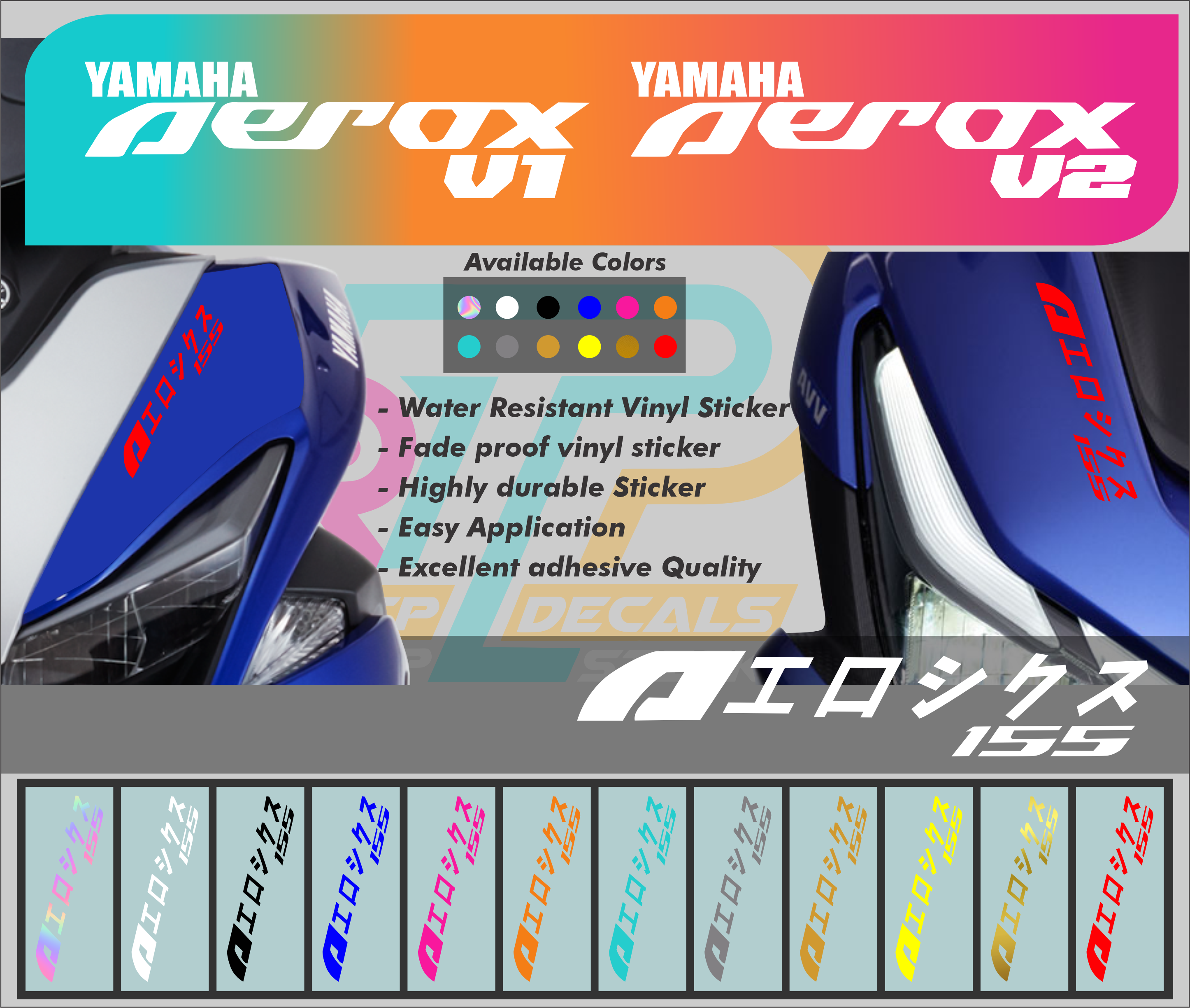 Yamaha Aerox Japanese Decals | Lazada PH