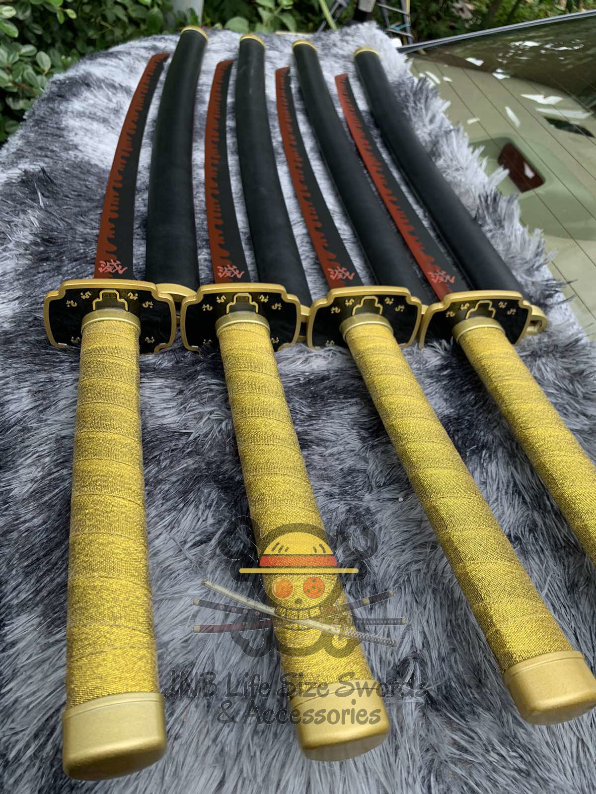 Anime Cosplay Yoriichi Nichirin Blade Life Size Scale Steel Material ...