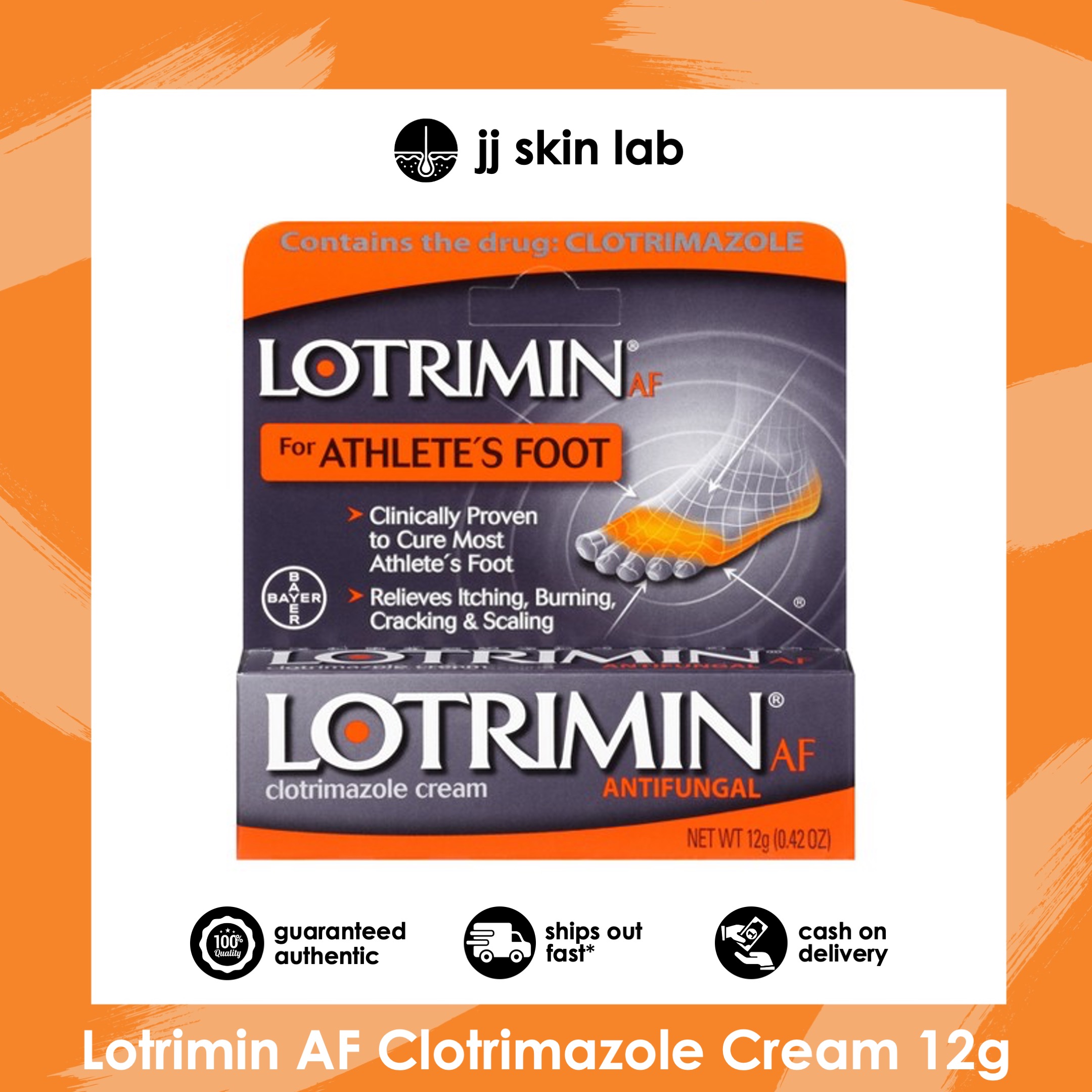 Lotrimin AF Antifungal Clotrimazole Cream 12g | Lazada PH