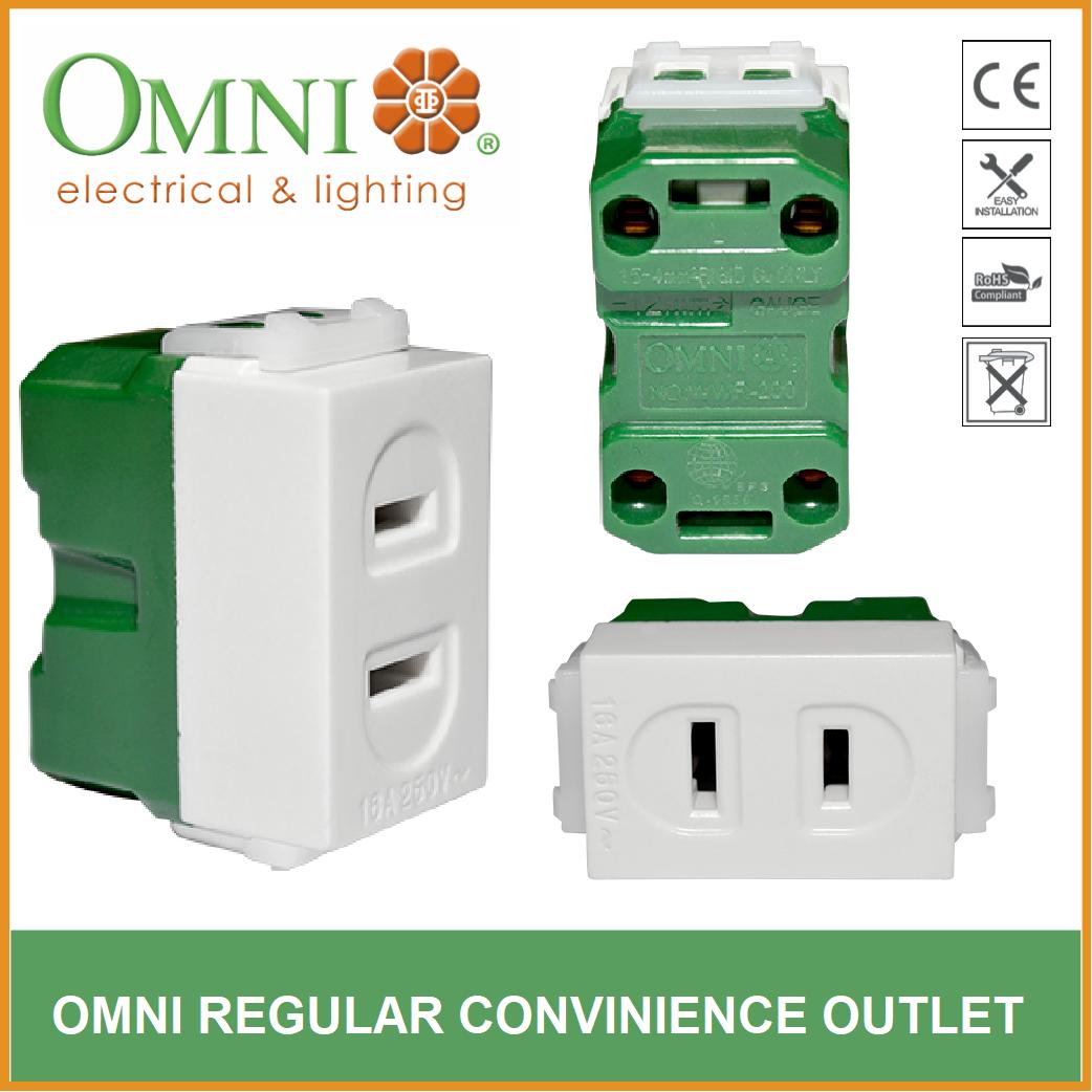 OMNI Wide Series WS Regular Convinience Outlet 16A Model WWR-200 ...
