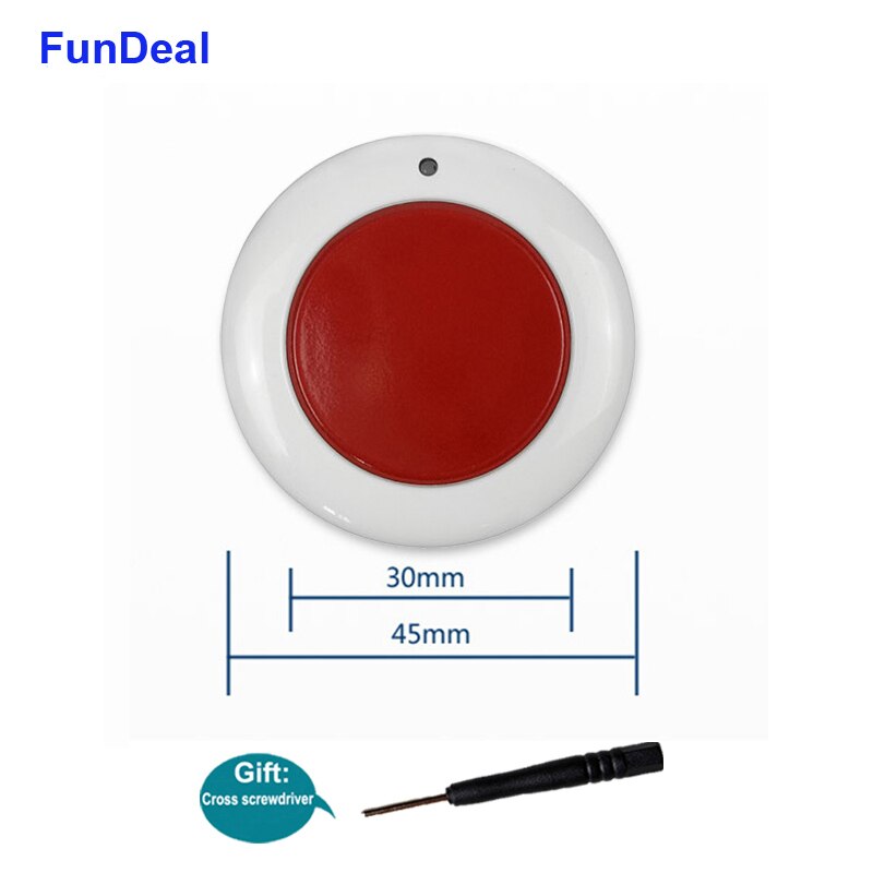 FunDeal 433 MHz Mini Wireless Remote Control Switch RF Push Button ...