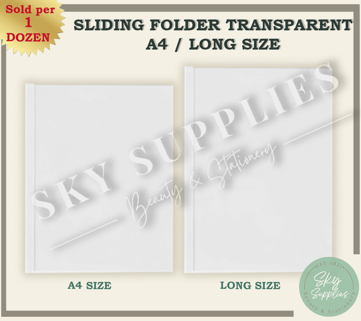 Sliding Folder Transparent A4 / Long 12pcs | Lazada PH