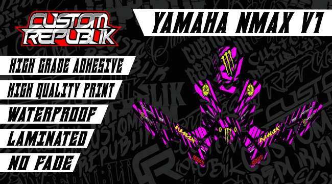 Yamaha Nmax V1 Monster Decals Set (Magenta) | Lazada PH