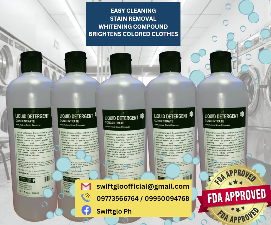 LIQUID DETERGENT 1,000 ml (FDA APPROVED)POWERFUL SURFACTANT & ENZYM ...