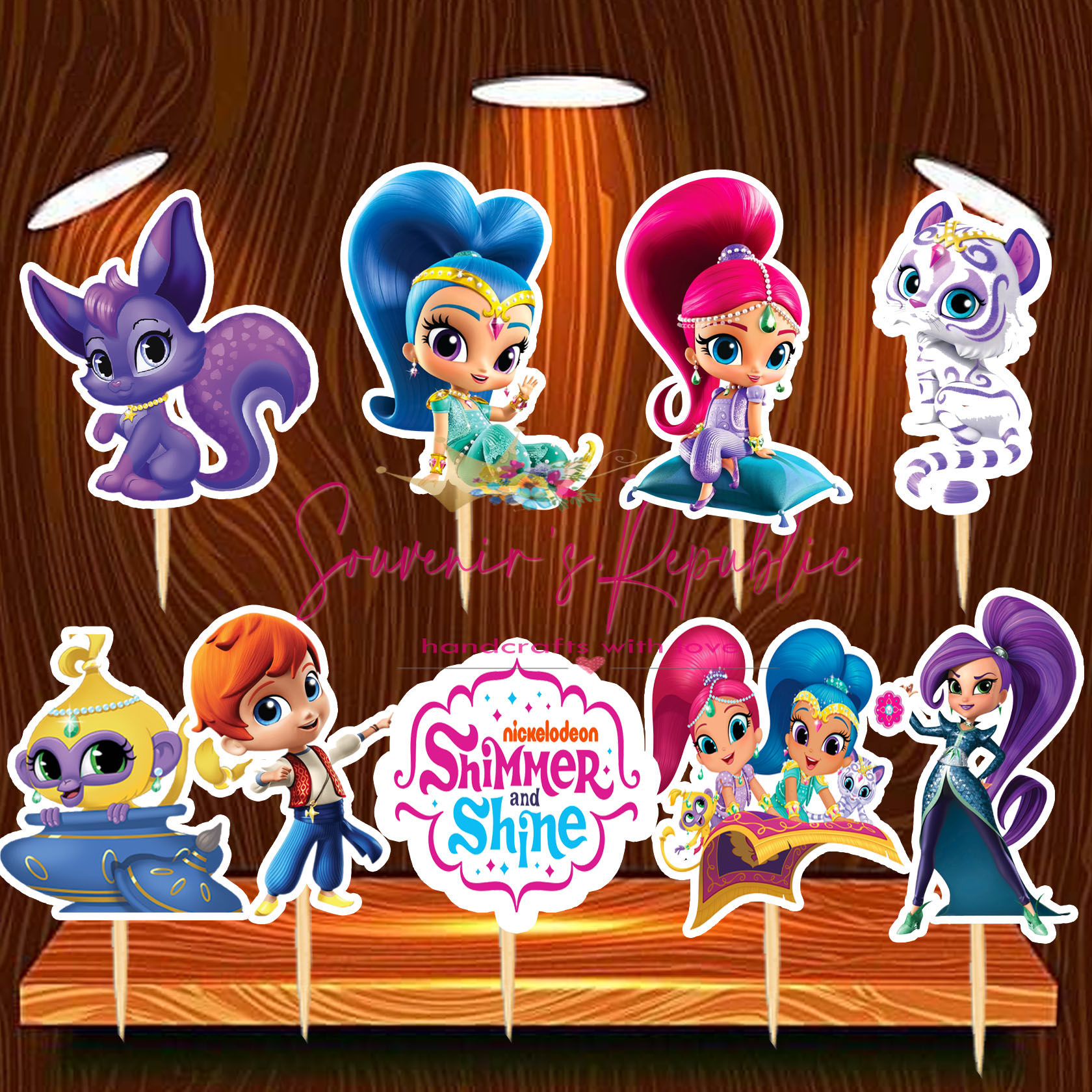Shimmer and Shine Cupcake Topper 24 pcs | Lazada PH