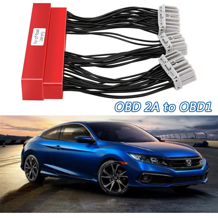 OBD2A to OBD1 Car Harness Adapter ECU Jumper Conversion Honda Civic ...