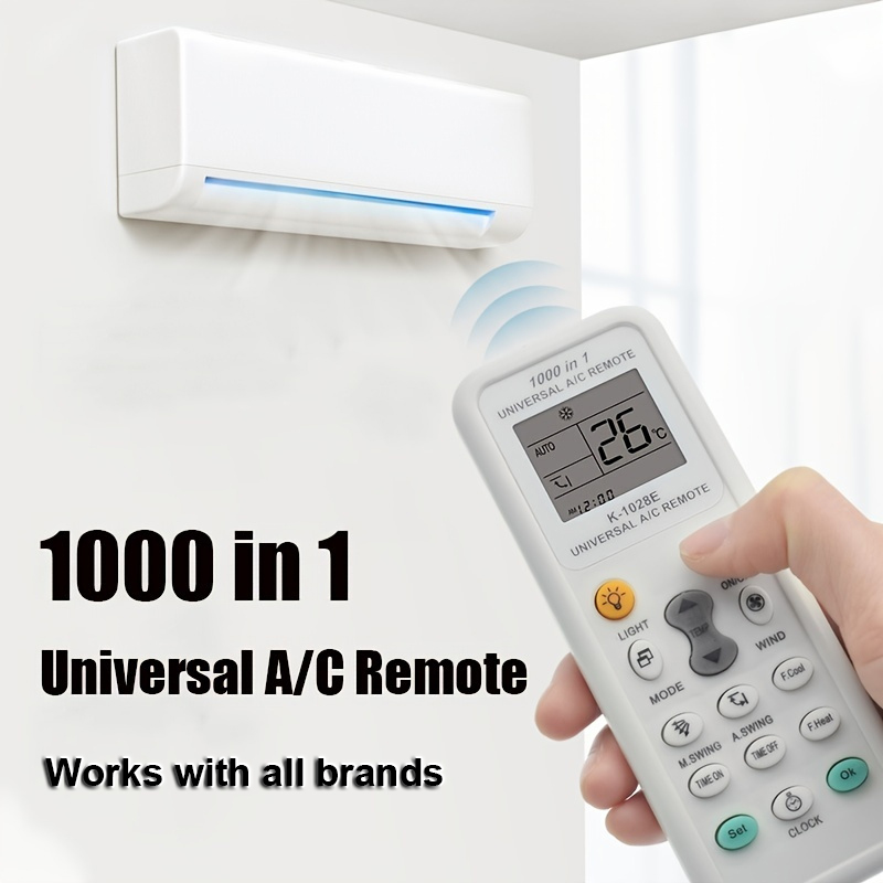 1000 in1 K-1028E Universal AC Remote Control LCD Air Condition ...