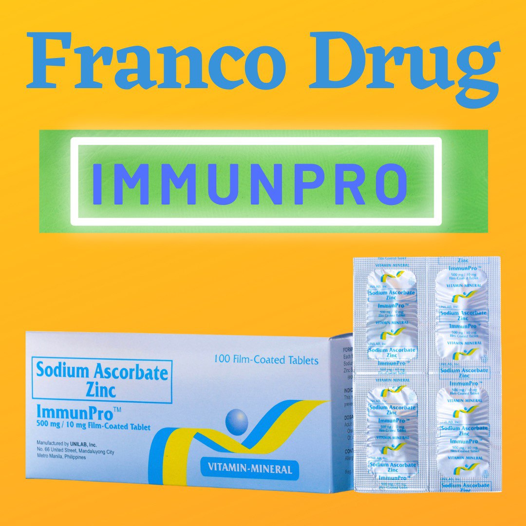Immunpro 500mg/10mg 20's tablet | Lazada PH