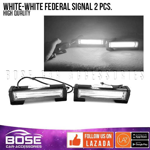 Federal Warning Signal Light Bar COB Type High Power Super Bright Pair ...