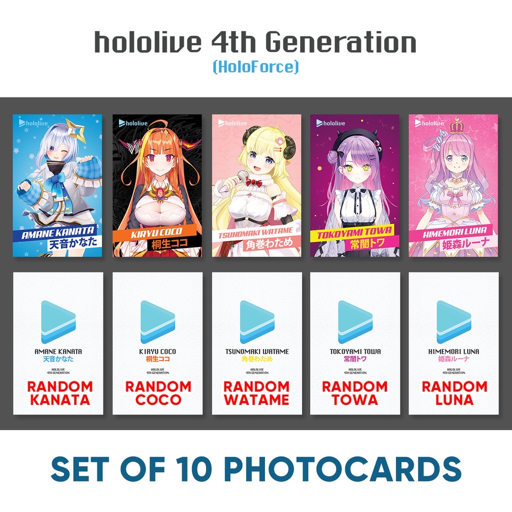 Kanpai Co. - HoloForce (4th Generation) Set of 10 Photocards | Lazada PH