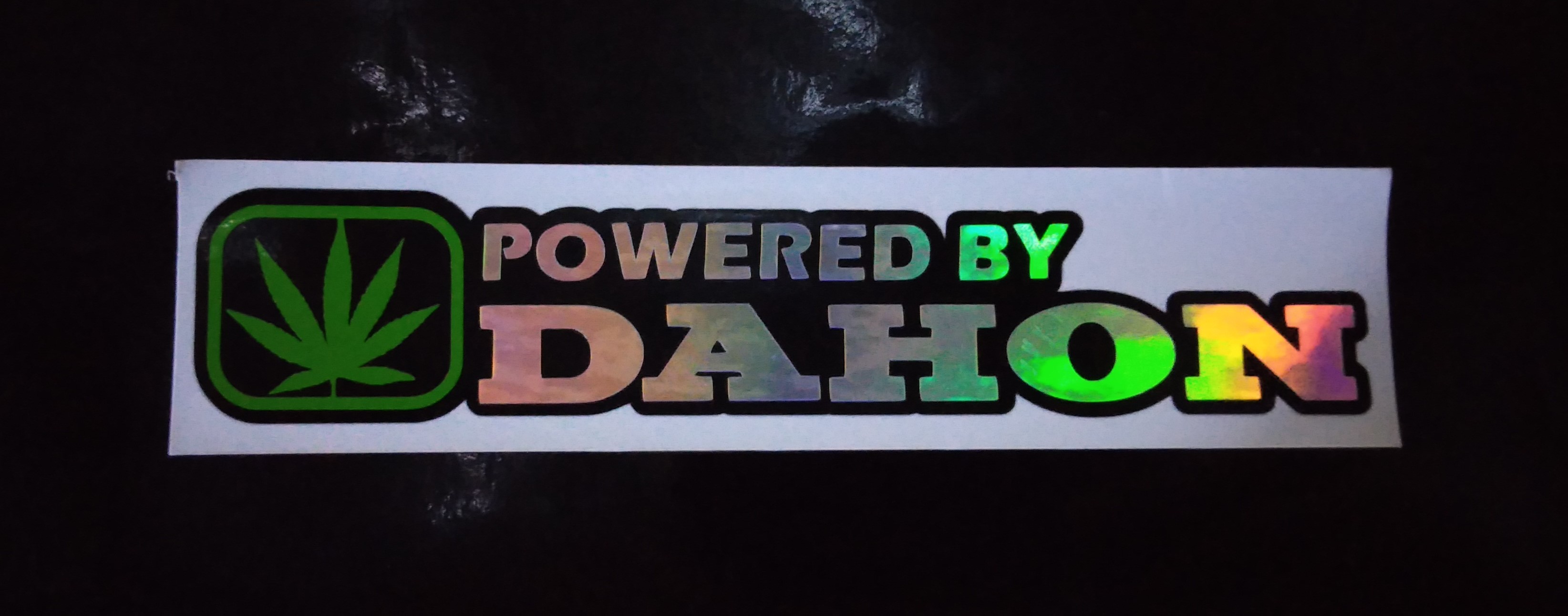 Powered by Dahon Funny Parody Sticker Decal for Motorcycle Car Bike 6 x ...