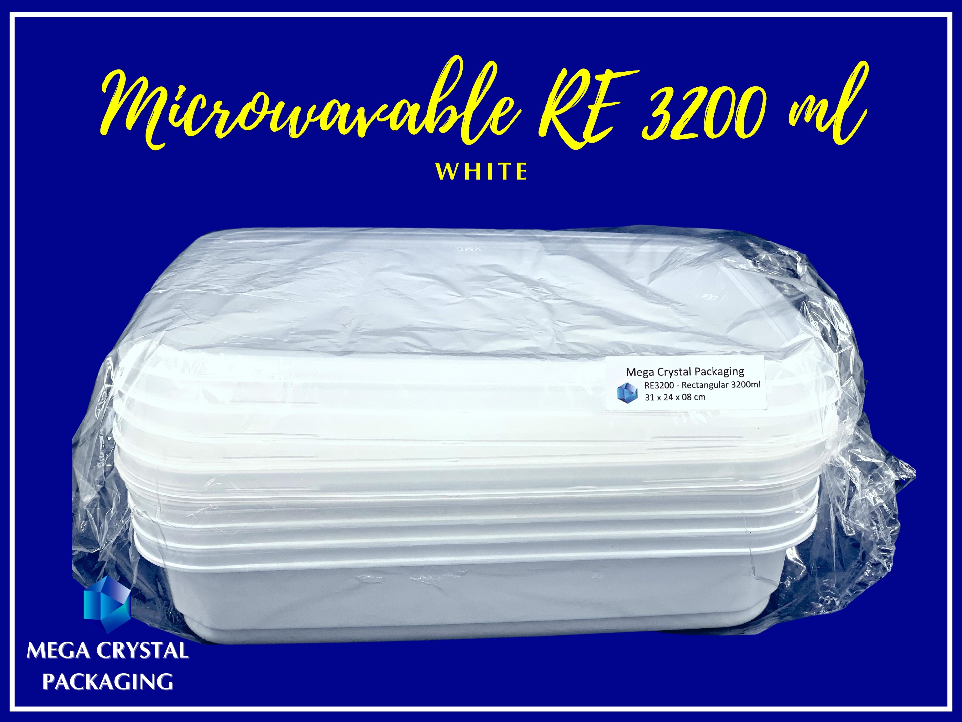 Microwavable Container RE 3200 - Rectangular 3200 ml ( 05 pcs. Per Pack ...