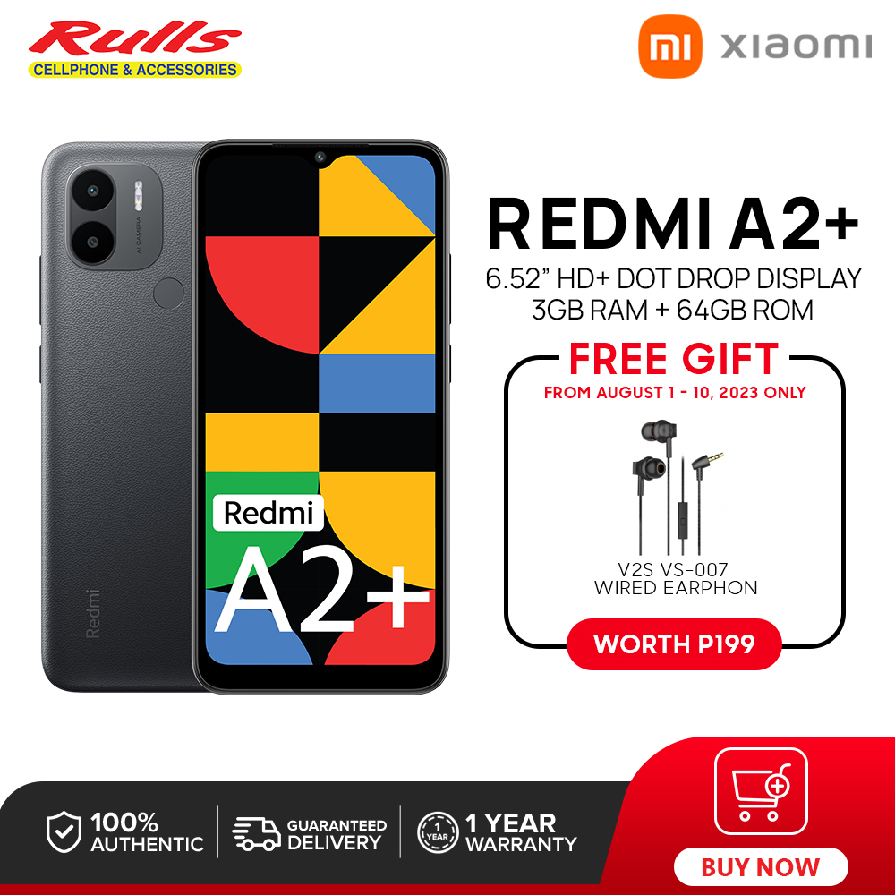 Xiaomi Redmi A2 Plus Smartphone | 3GB RAM + 64GB ROM | MediaTek Helio ...