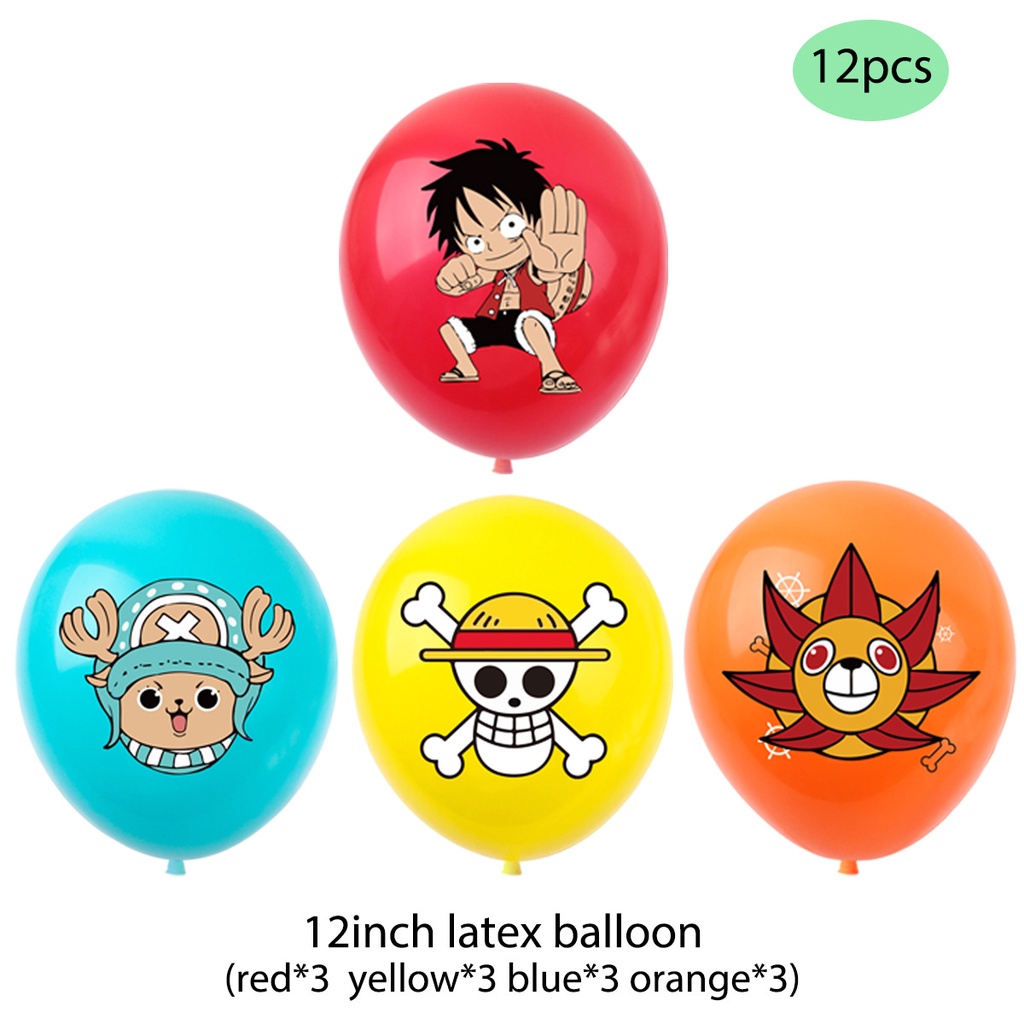 Kira One Piece Monkey D Luffy Theme kids birthday party decorations ...