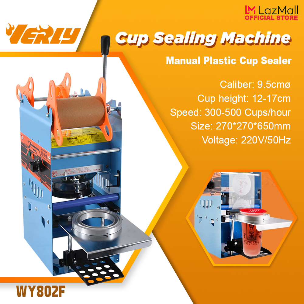 Verly WY802F Capper Manual Cup Sealing Sealer Machine Plastic Paper ...