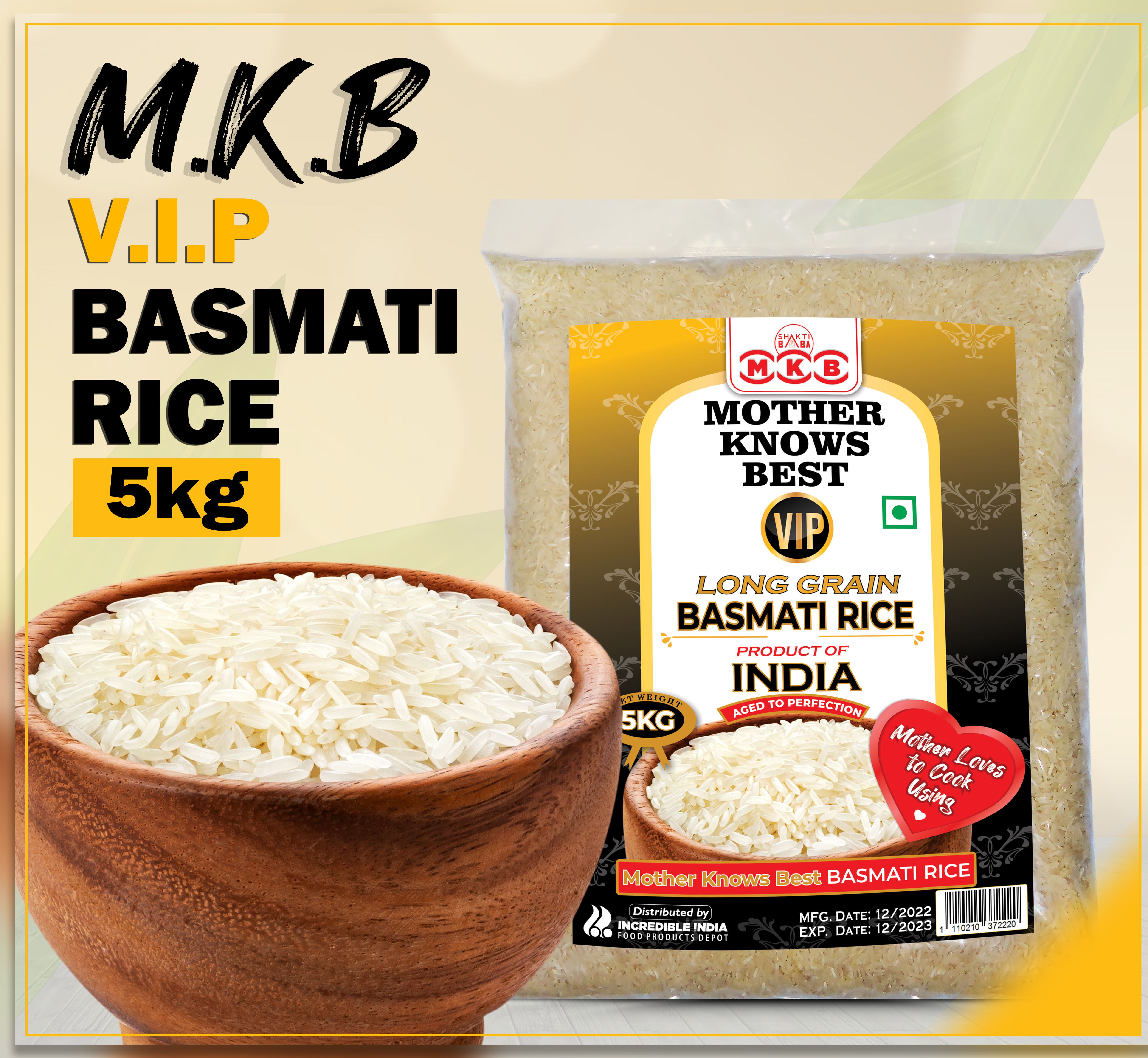 Mother Knows Best V.I.P Long Grain Basmati Rice 5kg | Lazada PH