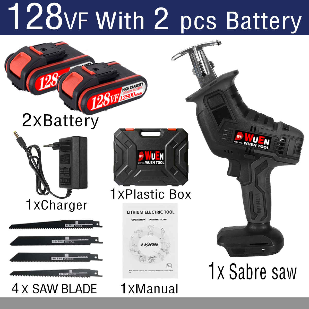 208VF Cordless Saw 20V Battery Reciprocating Saw Sabre Saw Cordless ...