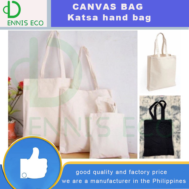 Canvas Tote Bag W/Expand Plain Design Katcha Bag katsa Bag | Lazada PH