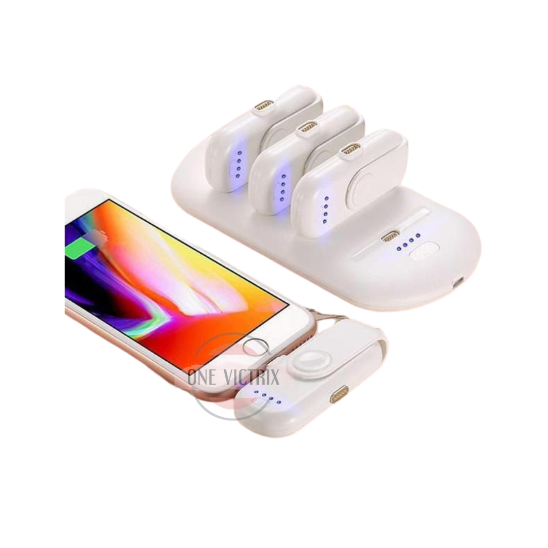 Magnetic Finger Power Bank (Black / White) | Lazada PH