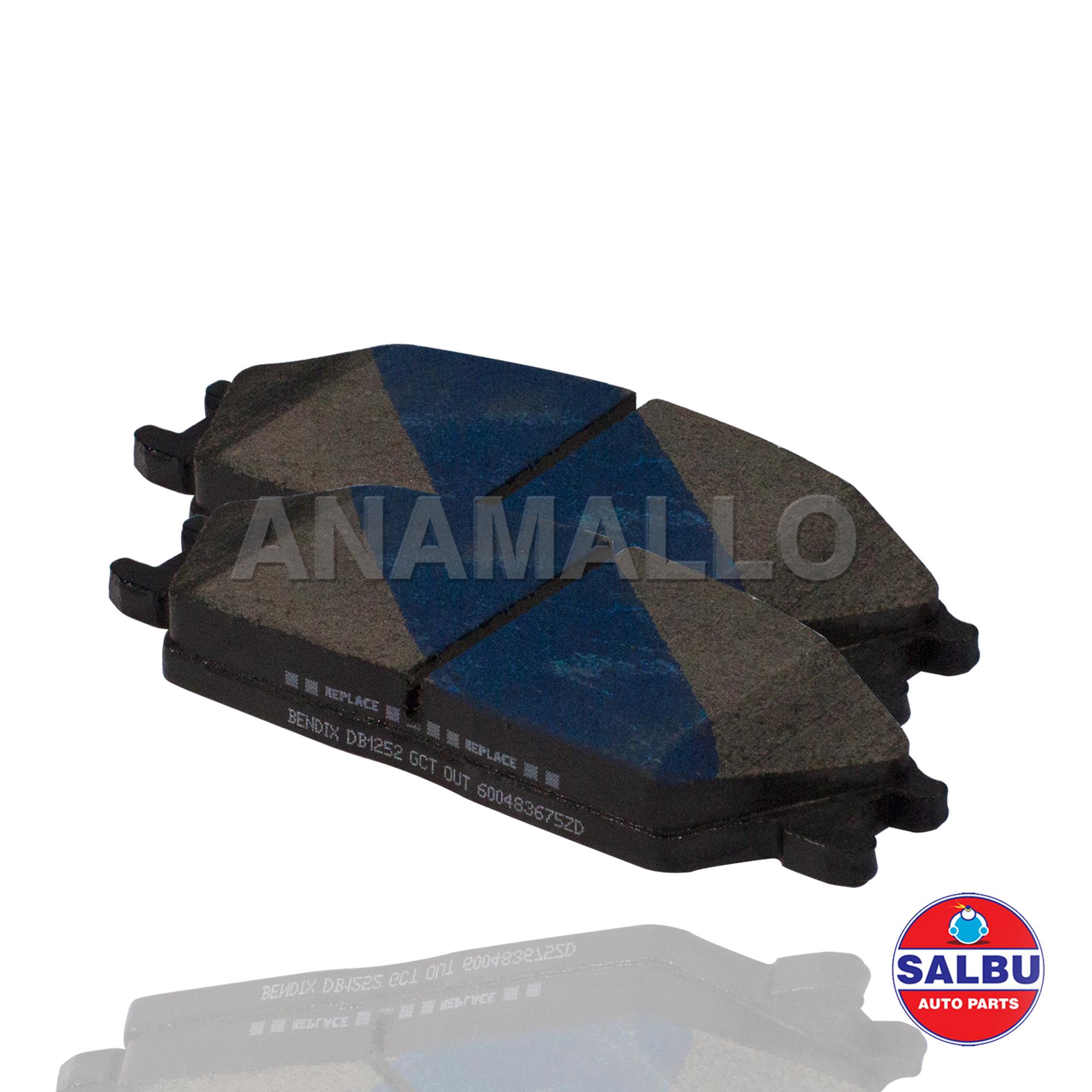 Bendix Front Brake Pads DB1252 GCT for Hyundai Eon 2012-2017, Hyundai ...