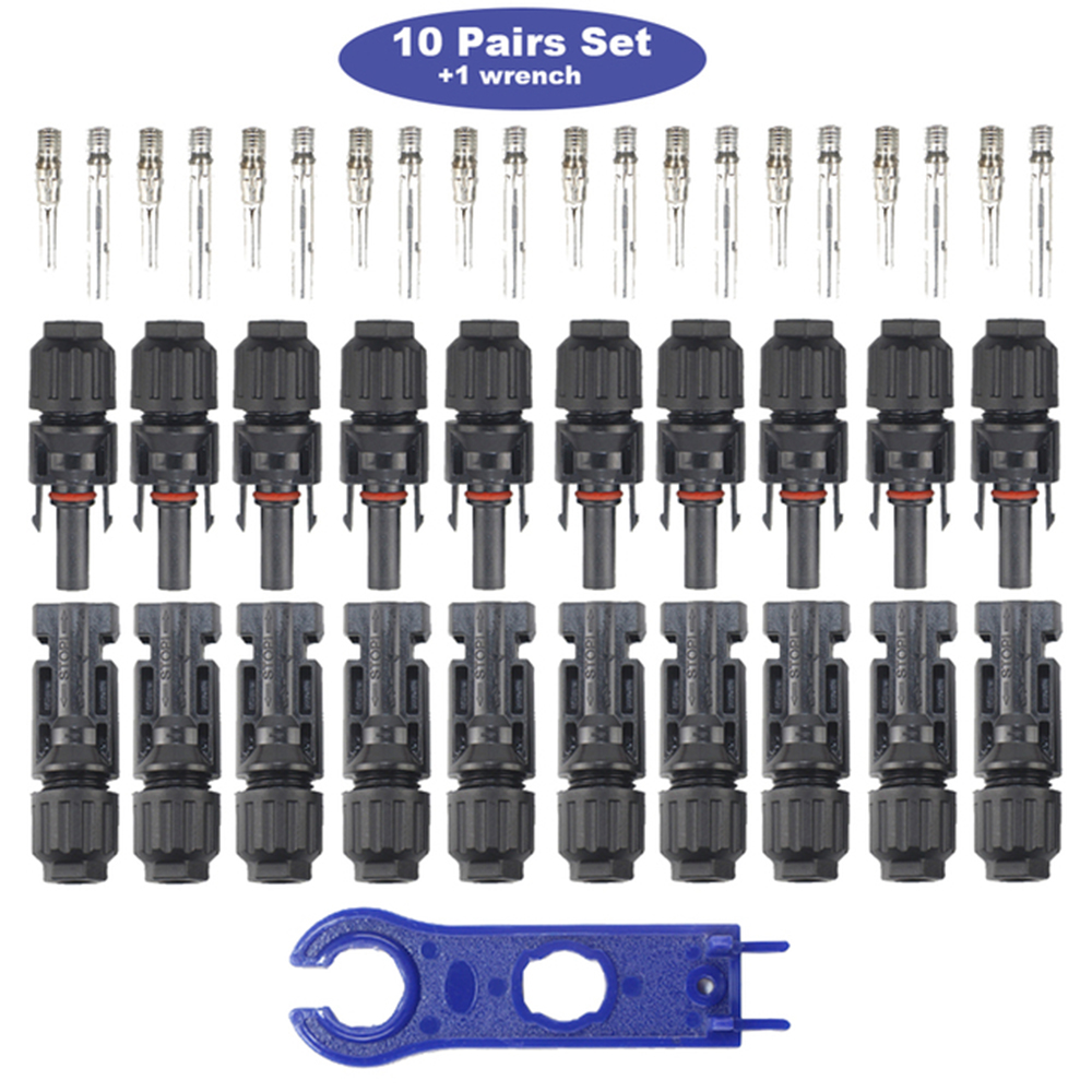 51020 Pair Solar PV MC4 Connector 30A 1000V IP67 Waterproof for 2.5mm2 ...