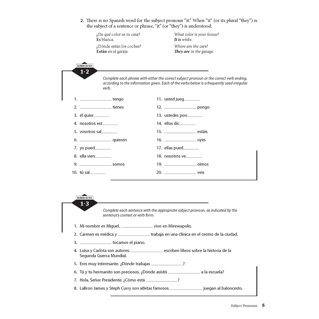 Practice Makes Perfect Spanish Pronouns And Prepositions Premium 4th