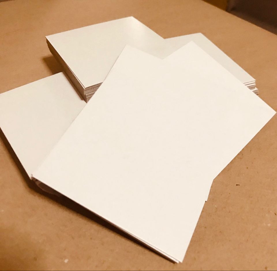 50pcs A6/Pre-cut Size Fold Cote/Clay Coated Board Paper 200-350gsm for ...
