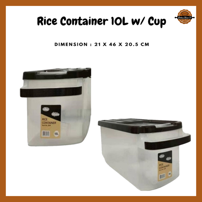 Rice Container 10L with Cup/ Plastic Rice Container/ Rice Grains ...