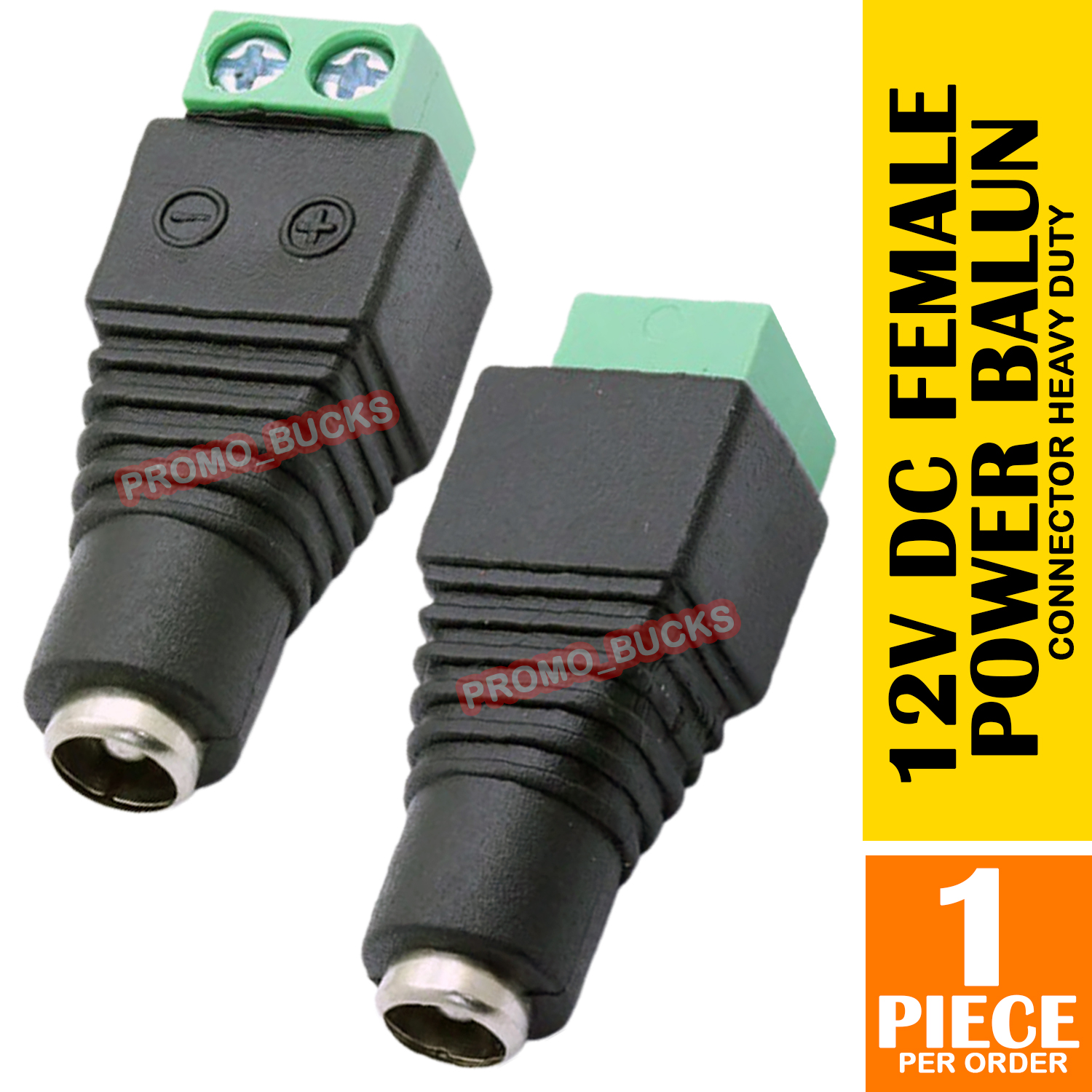 12V DC Female Power Balun Plug Connector for CCTV Camera Female DC Plug ...
