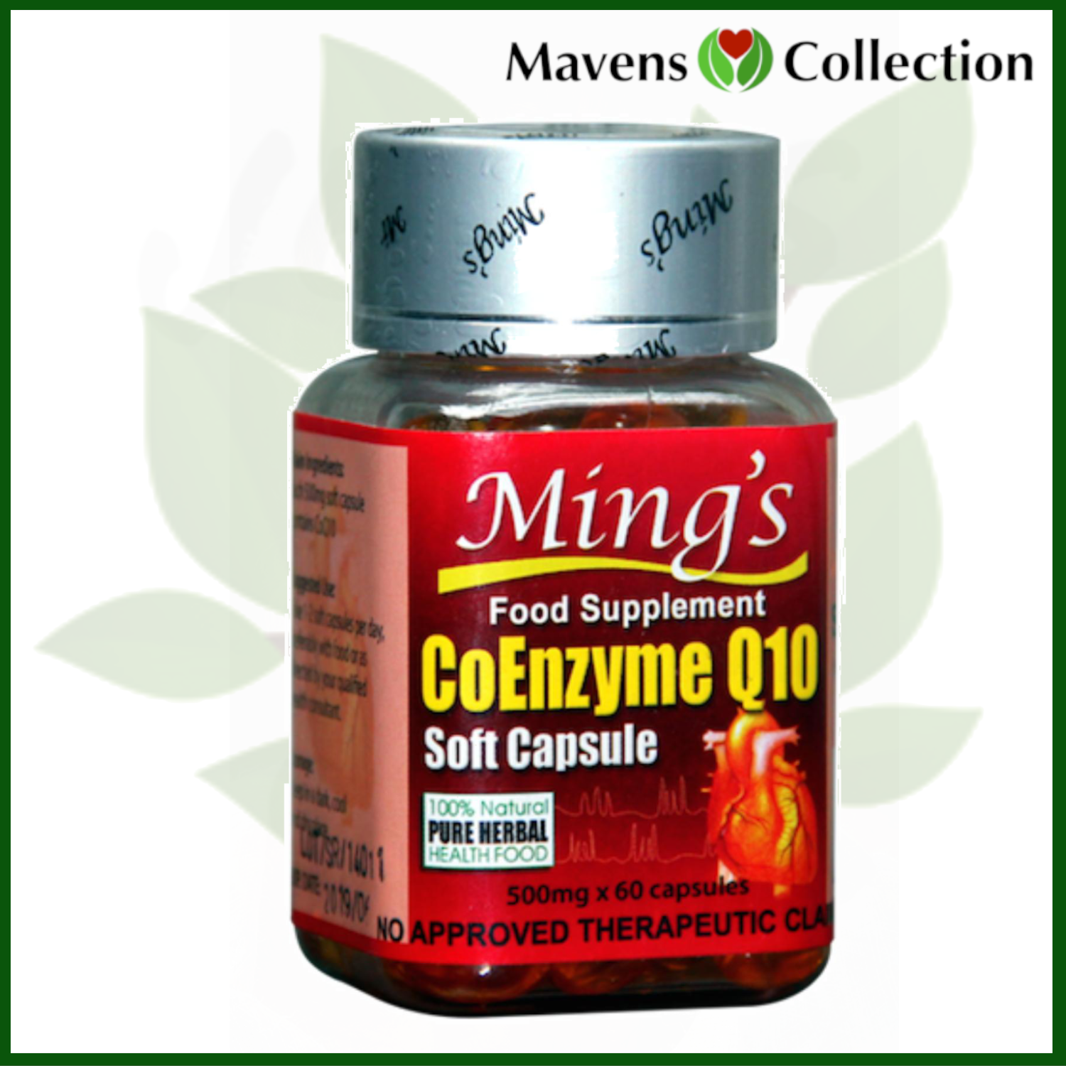 Ming's CoEnzyme Q10 Softgel Capsule 500 mg x 60 capsules Mings by ...
