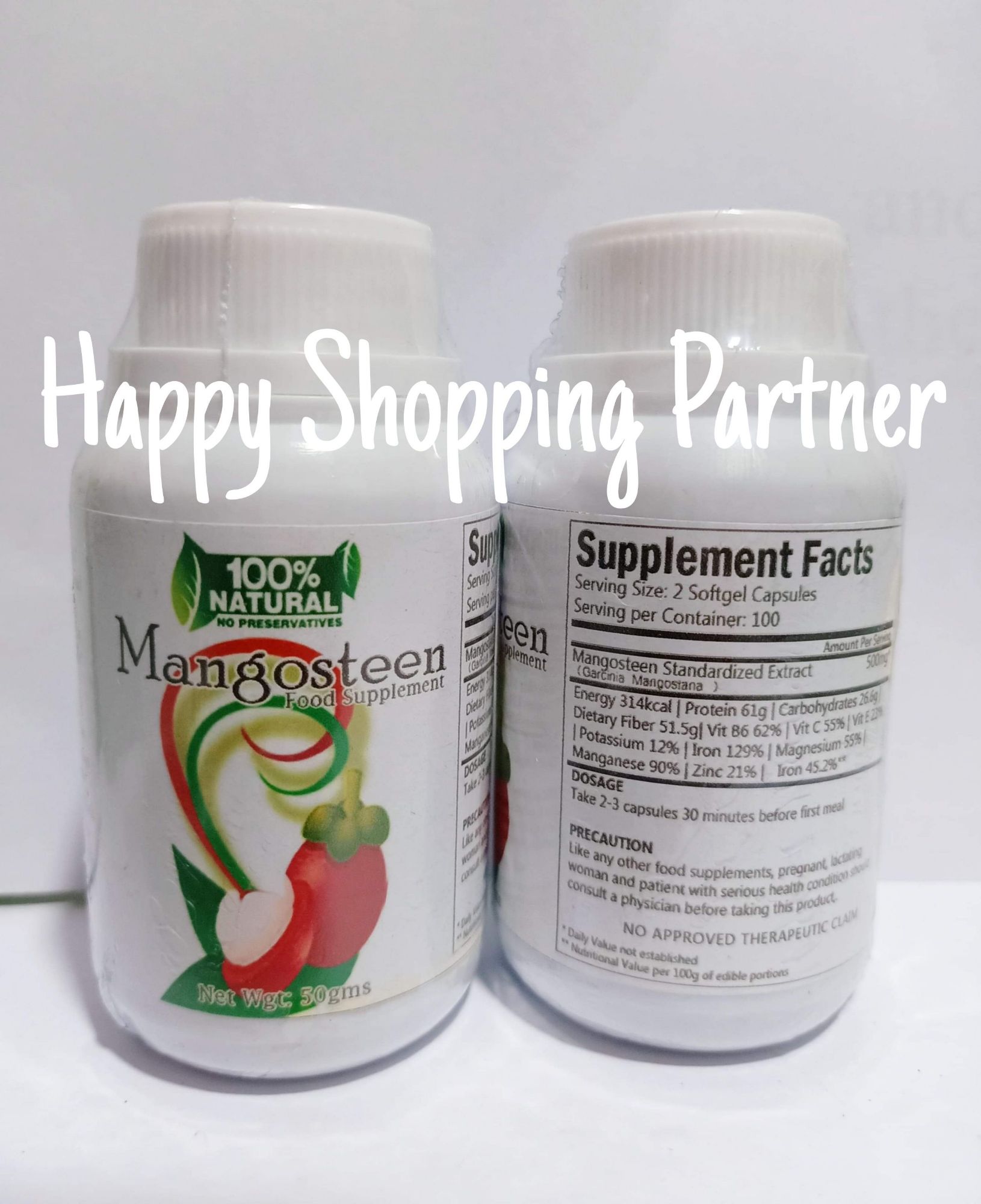 Mangosteen Capsule Natural Herb Food Supplement 100 Capsules | Lazada PH