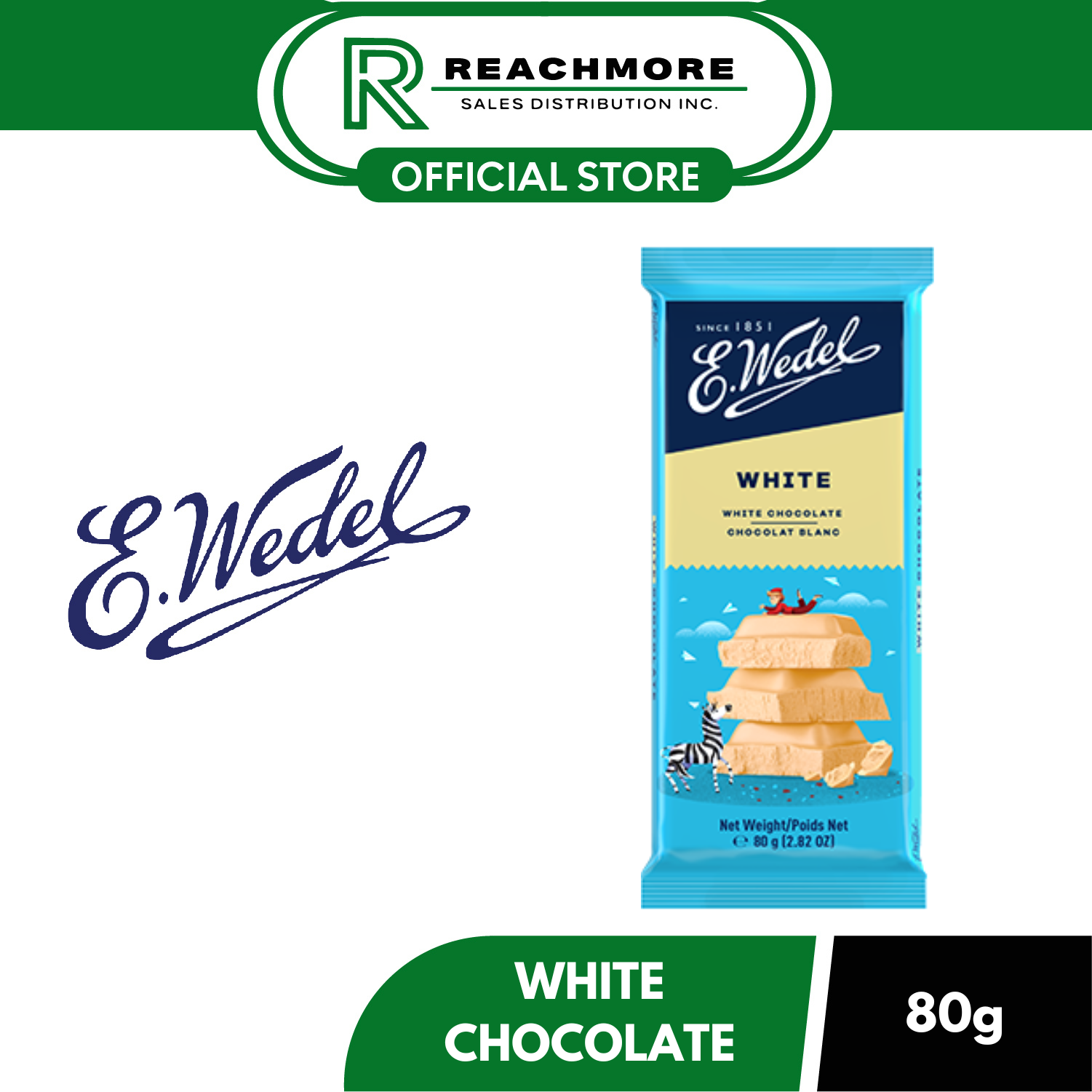 E. WEDEL WHITE CHOCOLATE 80G | Lazada PH