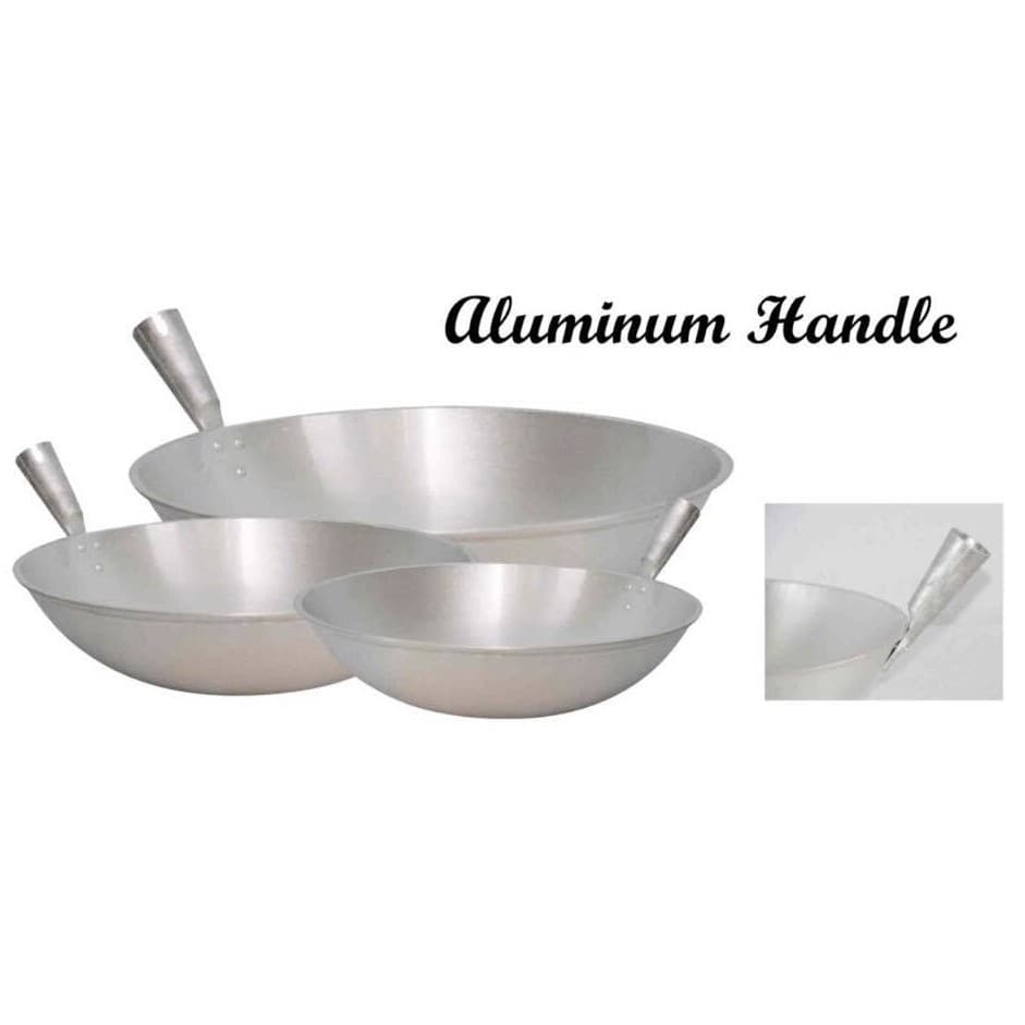 Aluminum Frying Pan | Aluminum Handle (Kawali) | 650g Capacity of Bihon ...