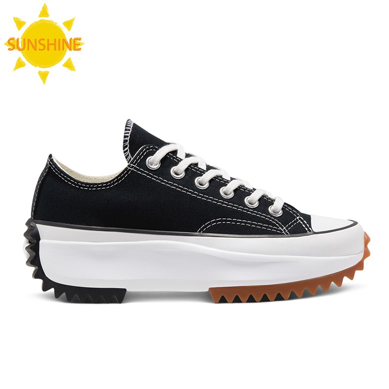 Converse Run Star Hike Low Male Female Canvas Shoes Black White Green ...