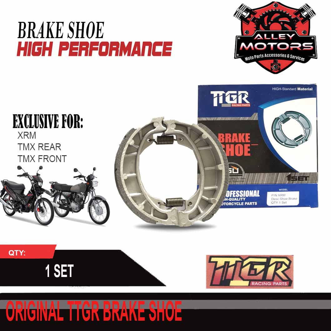 TTGR BRAKE SHOE For XRM / TMX REAR / TMX FRONT By Alley Motors | Lazada PH